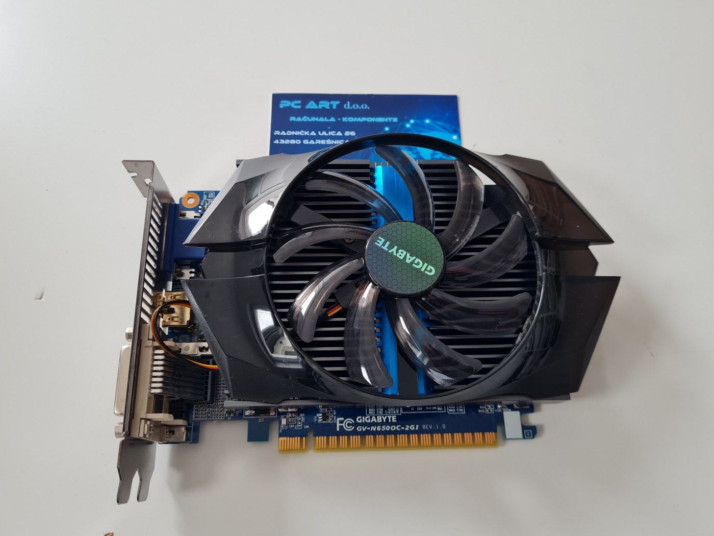 Gigabyte GF GTX 650 OC 2GB, PCI-E, DVI, VGA, HDMI - Račun / R1 / Jamst
