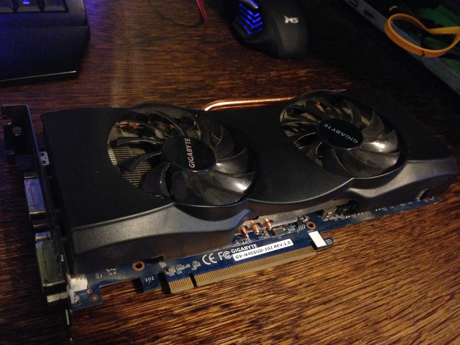 Gigabyte GeForce GTX 465 1GB GDDR5