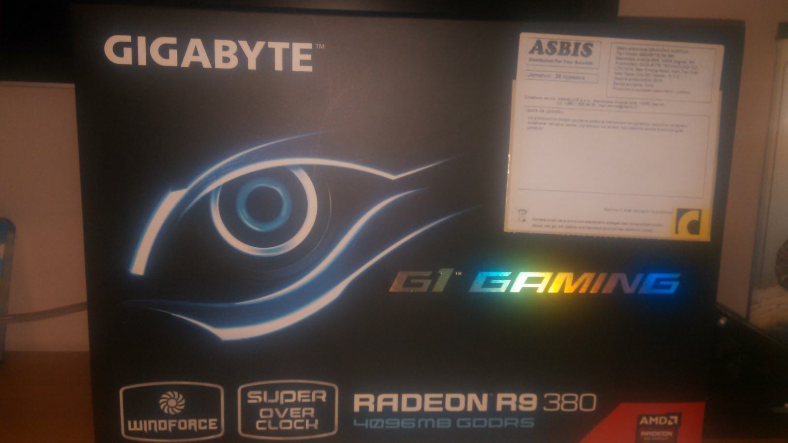 Grafička kartica GIGABYTE AMD Radeon R9 380 4GB GDDR5