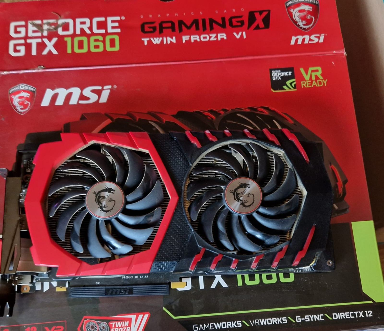 Grafička kartica nvidia GTX 1060 6GB MSI GAMING X
