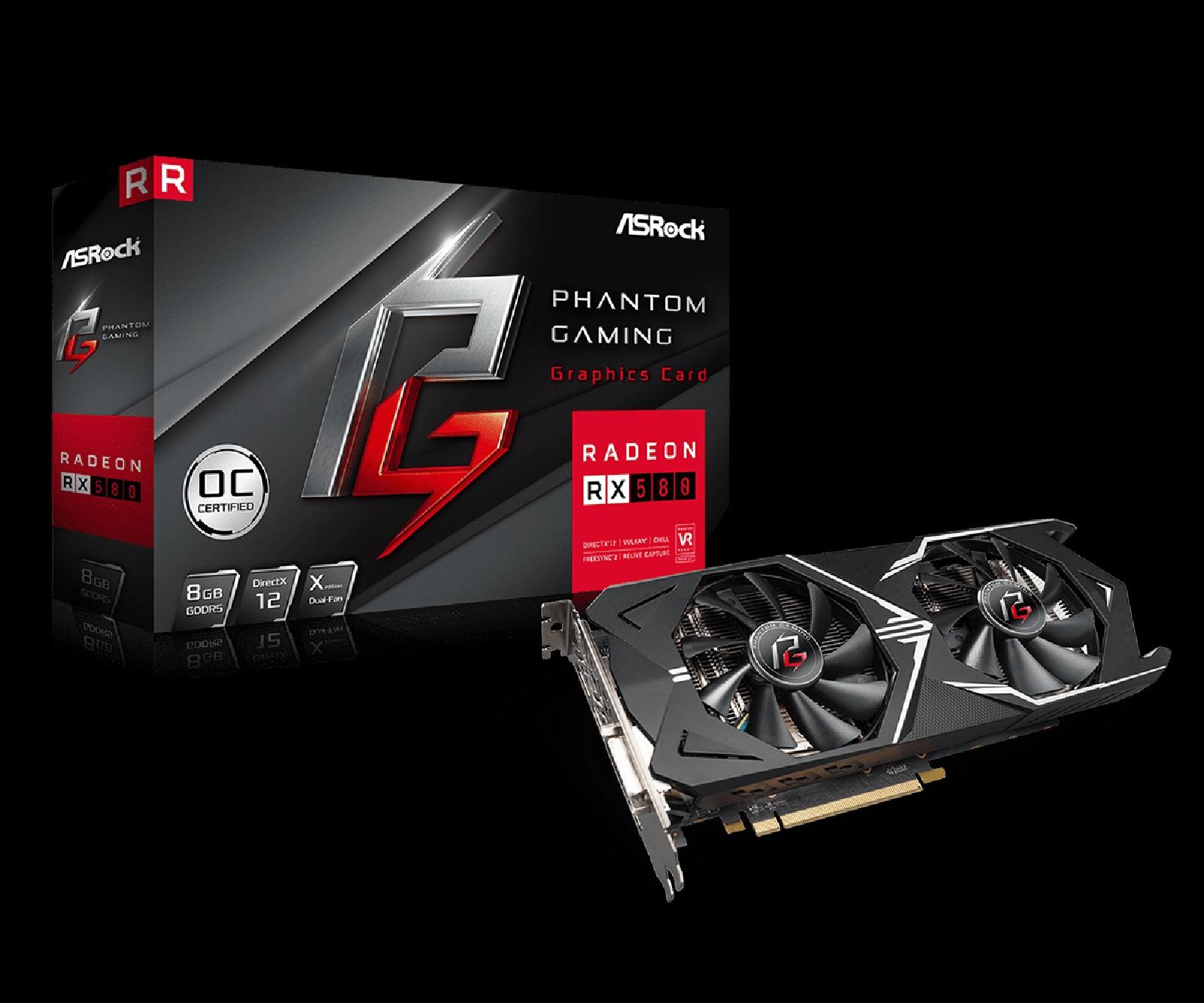 Grafička kartica PC AMD ASRock Phantom Gaming Radeon RX 580 8GB OC
