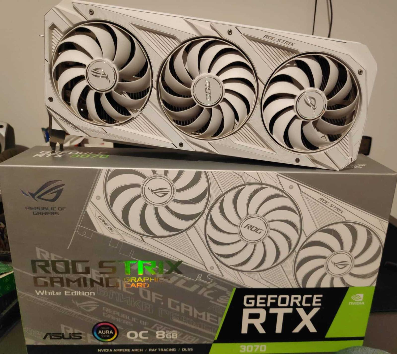 Asus ROG Strix RTX 3070 White OC edition, NON-LHR