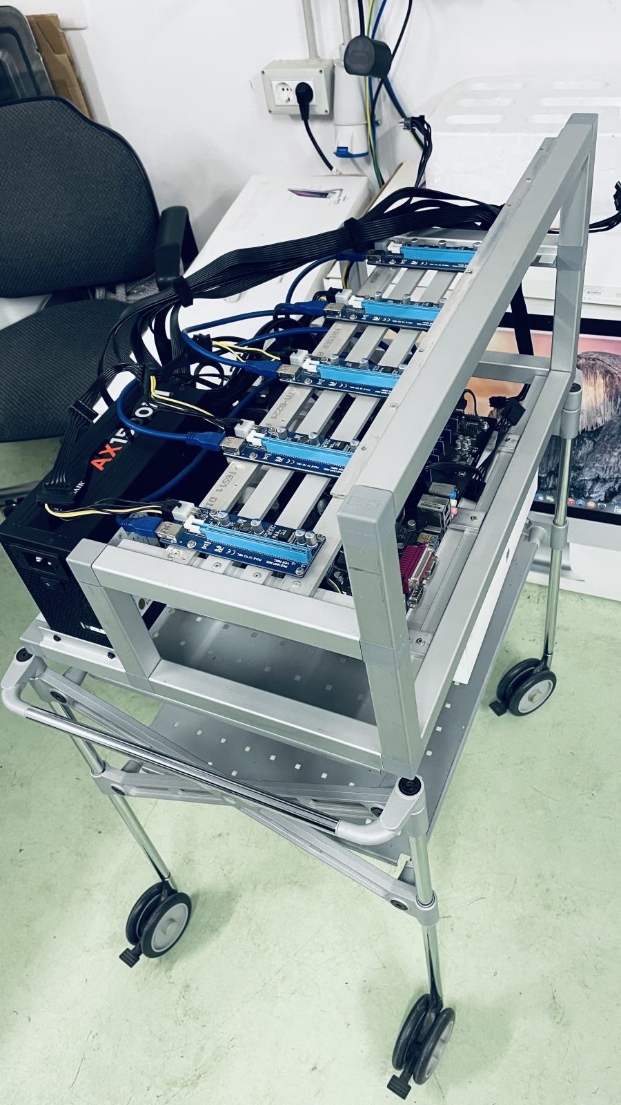 Komplet Premium GPU RIG /CORSAIR 1500W PSU