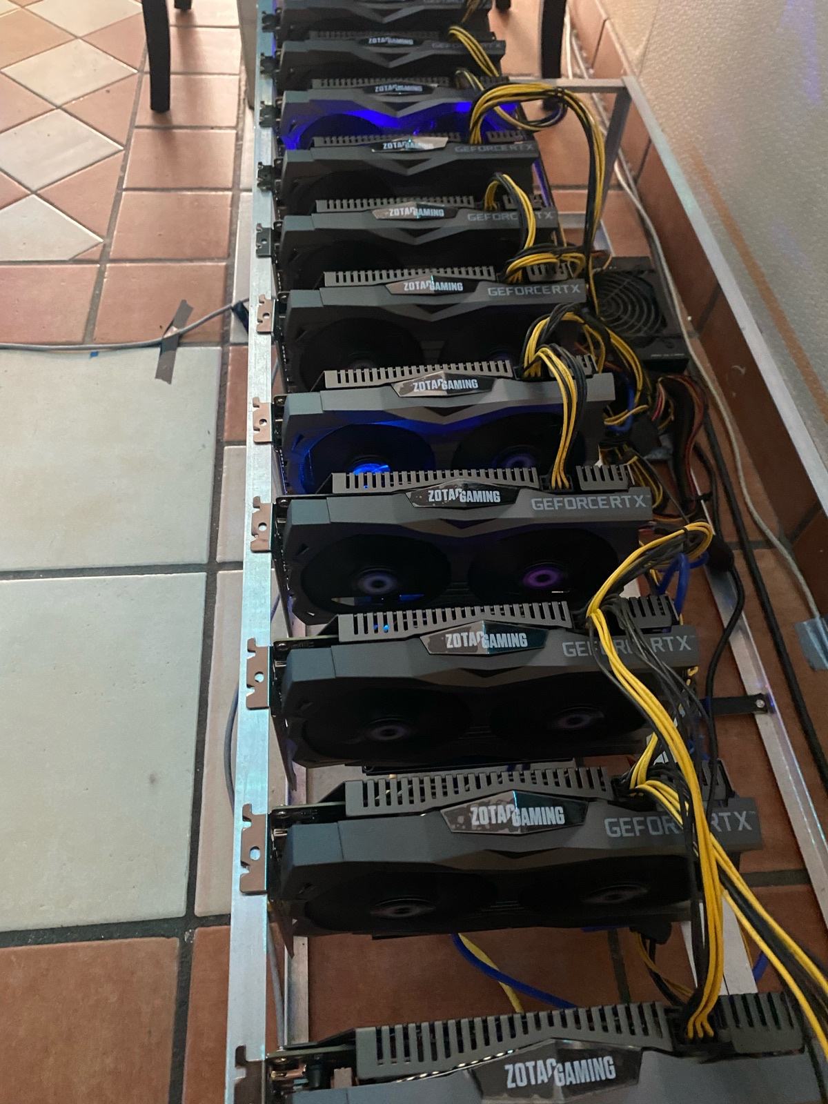 MINING RIG 12*2060 6gb - 395 mhs ETH