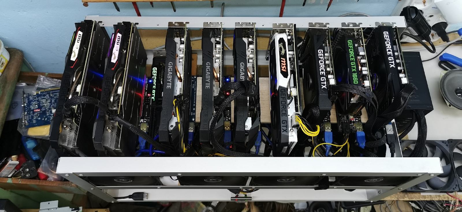 Mining rig 315mh/s na ETH