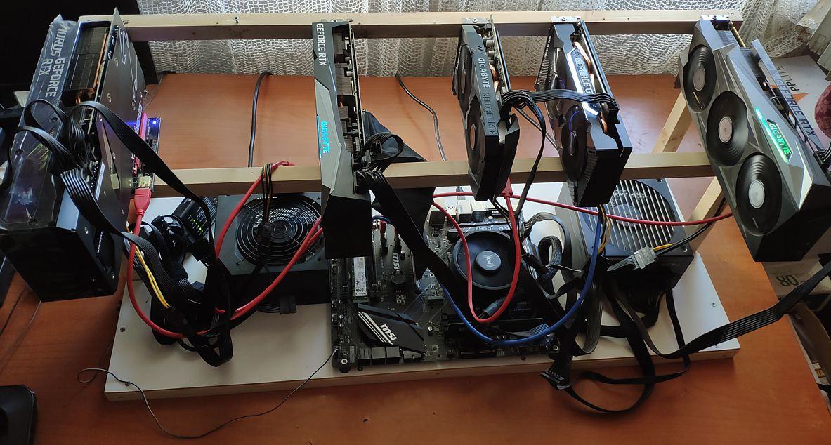 Mining RIG - 340MHs - RTX3070/3080/3090