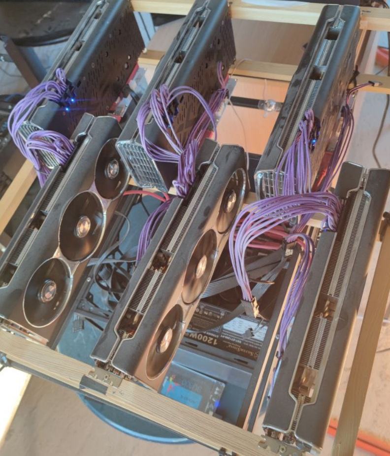 Mining rig 6 x 5700 xt
