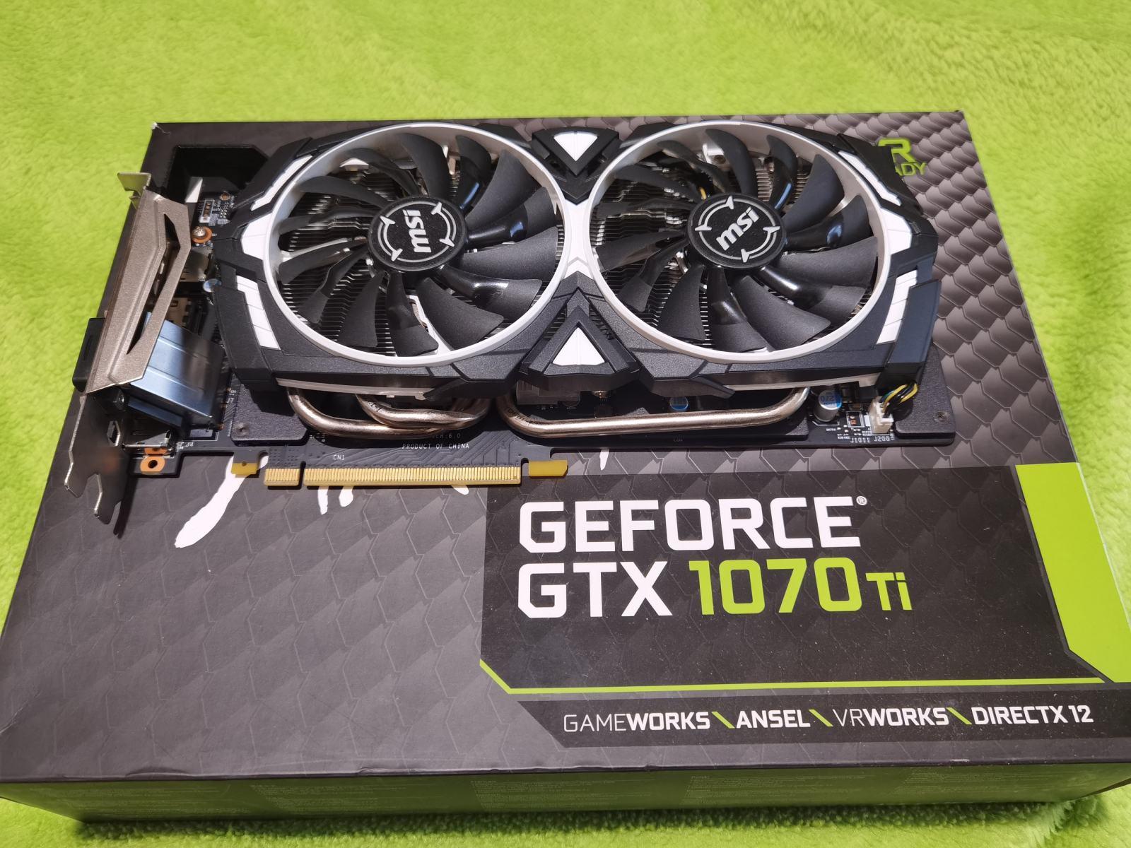 MSI GeForce GTX 1070 Ti ARMOR 8GB