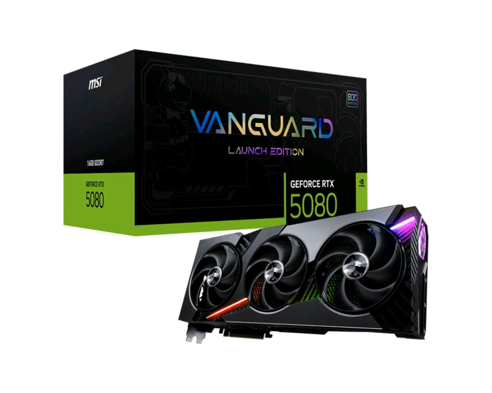 MSI GeForce RTX 5080 Vanguard SOC