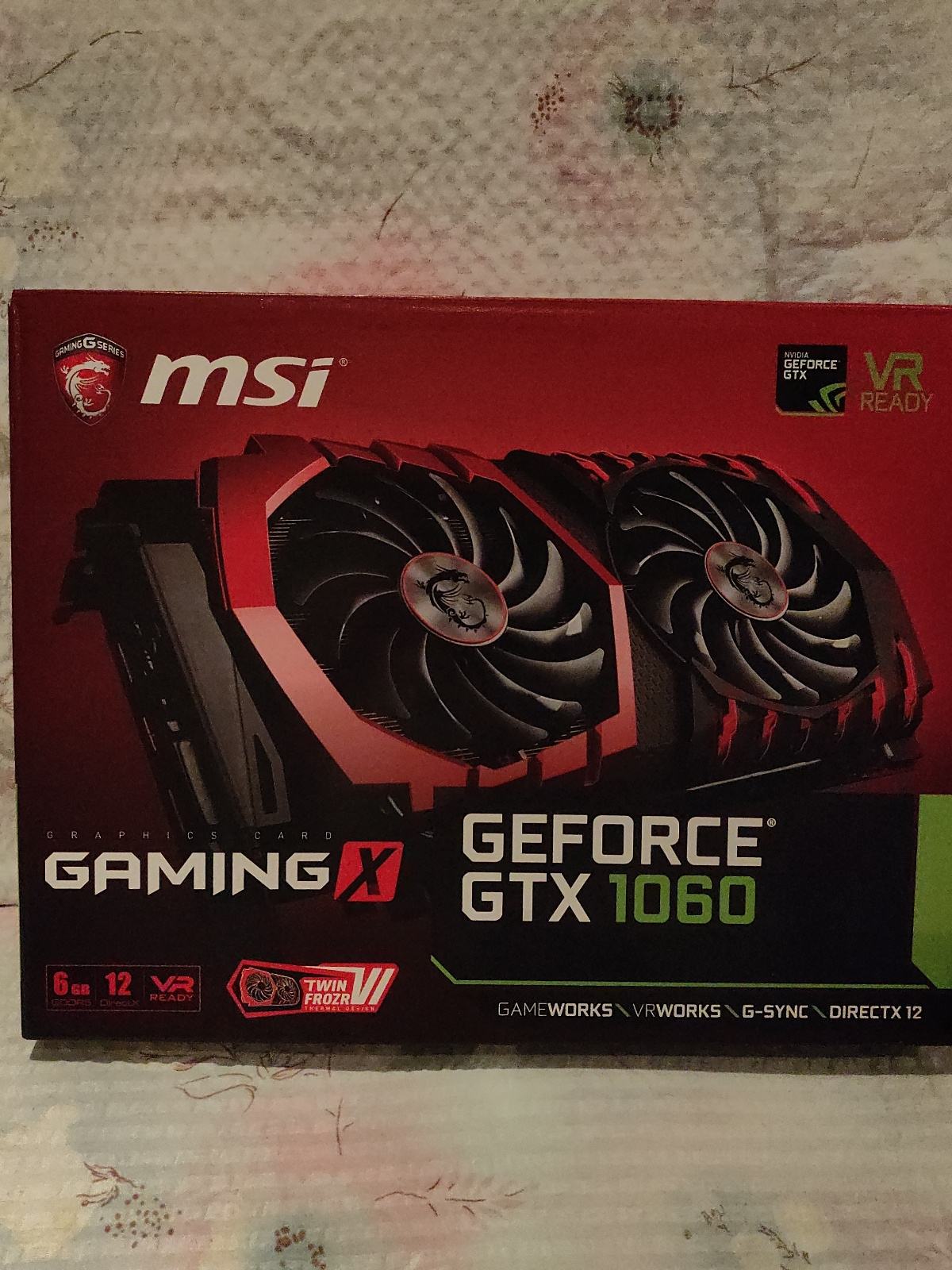 MSI Gtx1060 6GB GamingX GDDR5