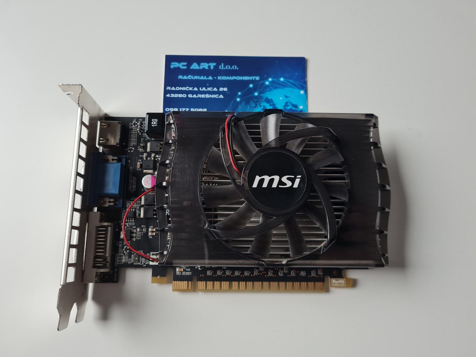 MSI nVidia GF GT 630, 2GB, PCI-E, VGA, DVI, HDMI - Račun / R1 / Jamstv