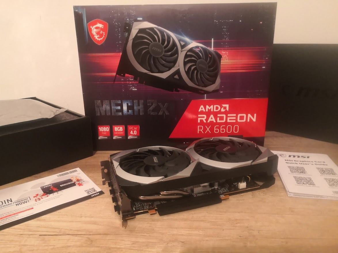 MSI Radeon RX 6600 MECH 2X 8G - Novo