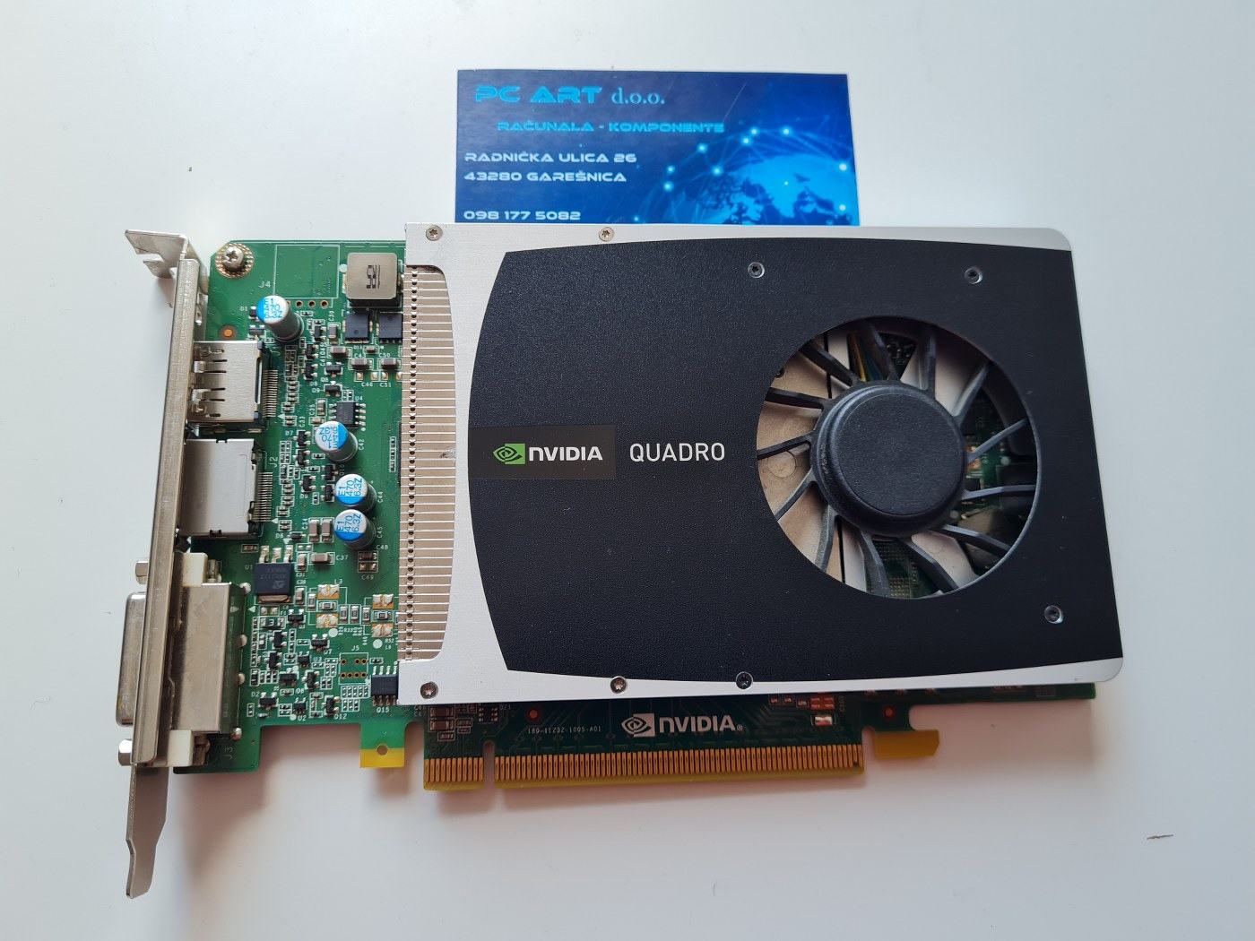 nVidia Quadro 2000 1GB, PCI-E, DVI, DP - Račun / R1 / Jamstvo