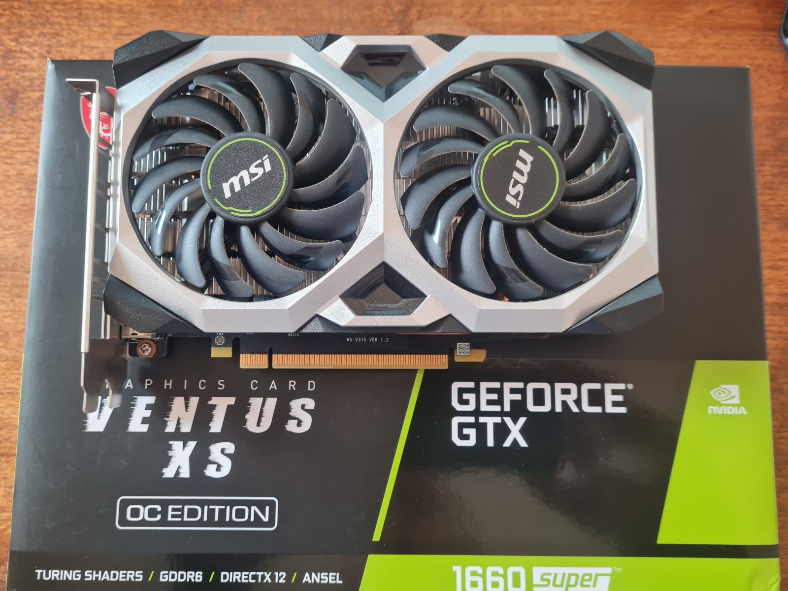 Nvidia RTX 1660 super MSI Ventus XS