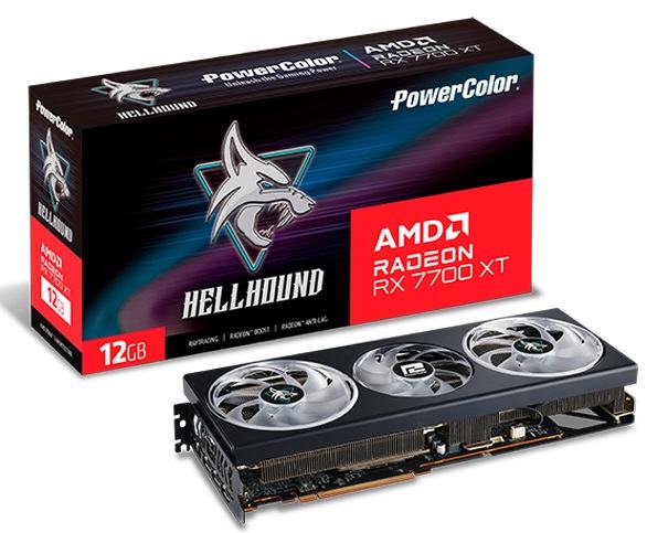 PowerColor Hellhound AMD Radeon RX 7700 XT, 12GB GDDR6