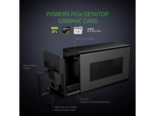 RAZER Core X Chroma sa ASUS Radeon RX6600 Dual, 8GB, GDDR6