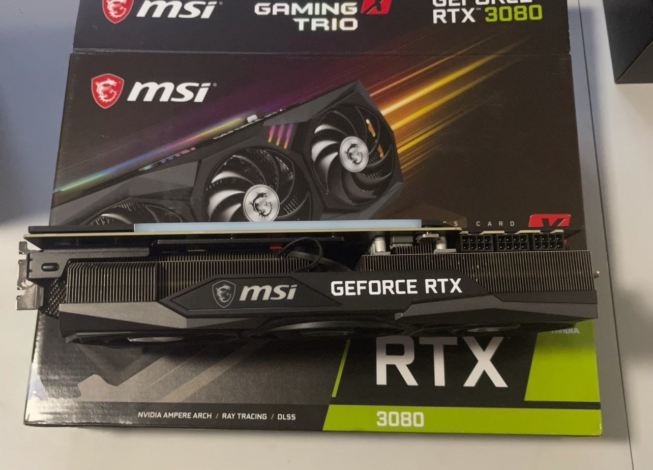 RTX 3080 gaming x - garancija kao nova za foto video 40c 370eura