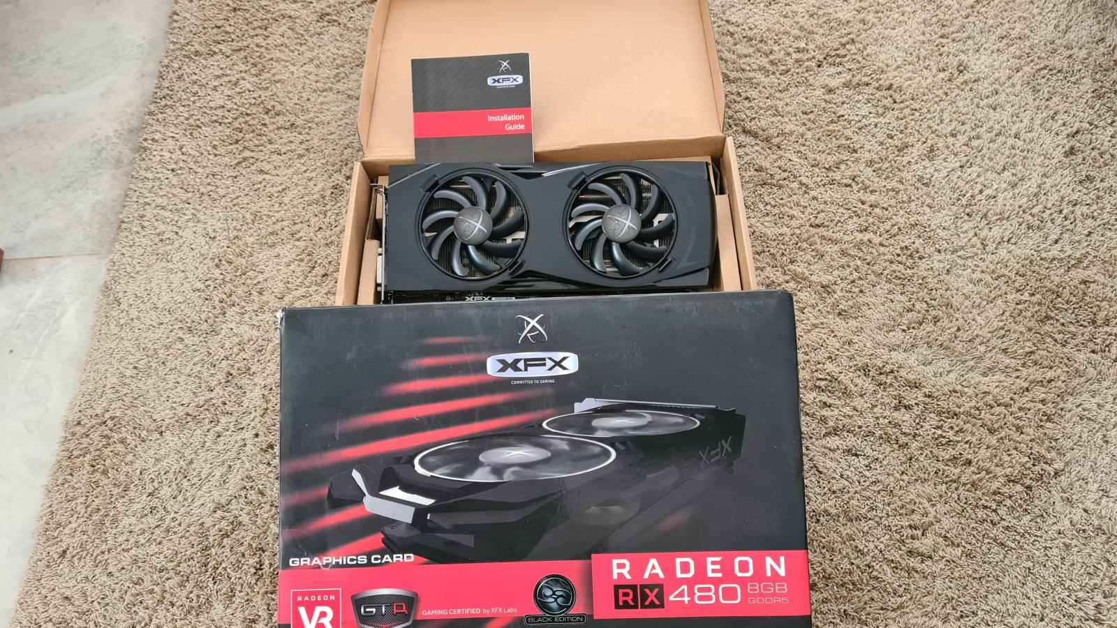 RX 480 8GB XFX GTR BLACK EDITION STANJE 10/10