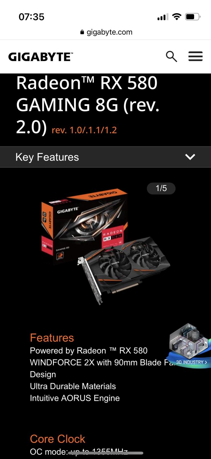 Rx 580 8GB Gigabyte Gaming