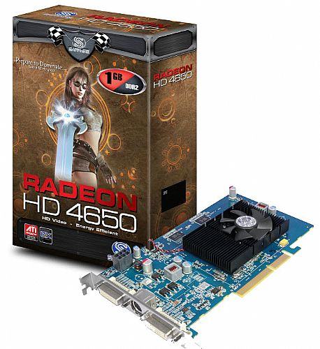 sapphire ati radeon hd 4650 1gb DDR2 AGP