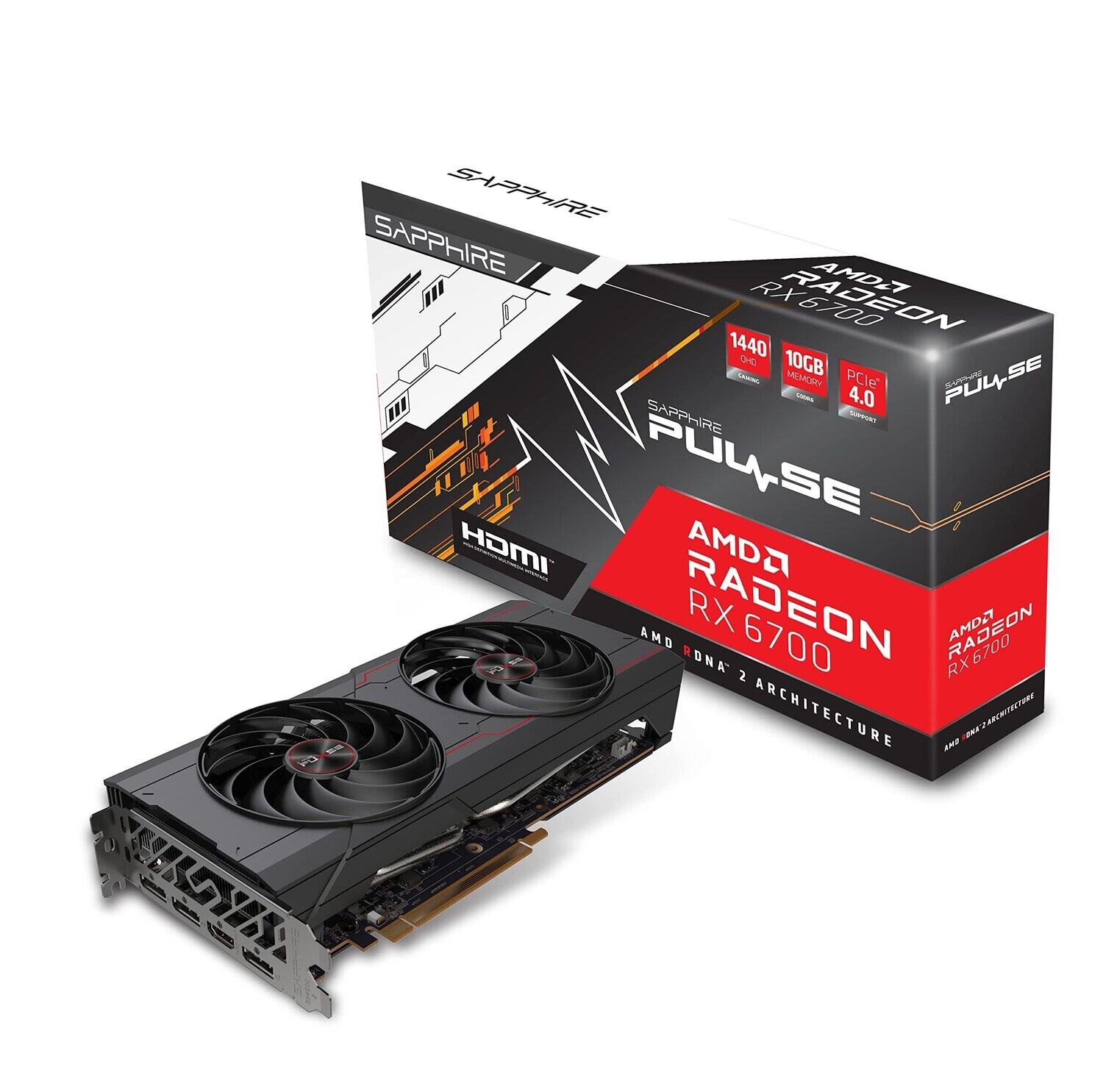 Sapphire Pulse Radeon RX 6700 Gaming OC, 10GB GDDR6