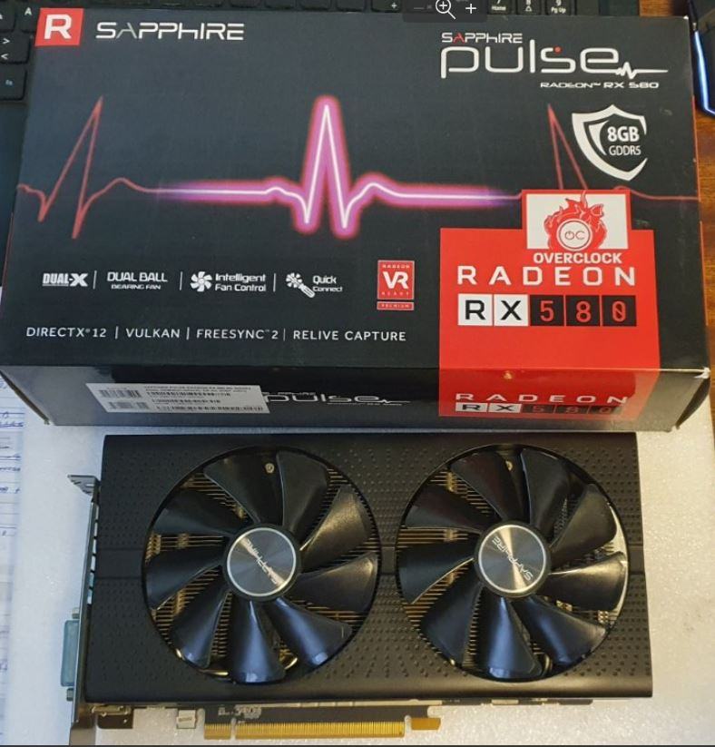 Sapphire Radeon RX 580 Pulse Dual-X OC 8GB GDDR5 256-bit grafička
