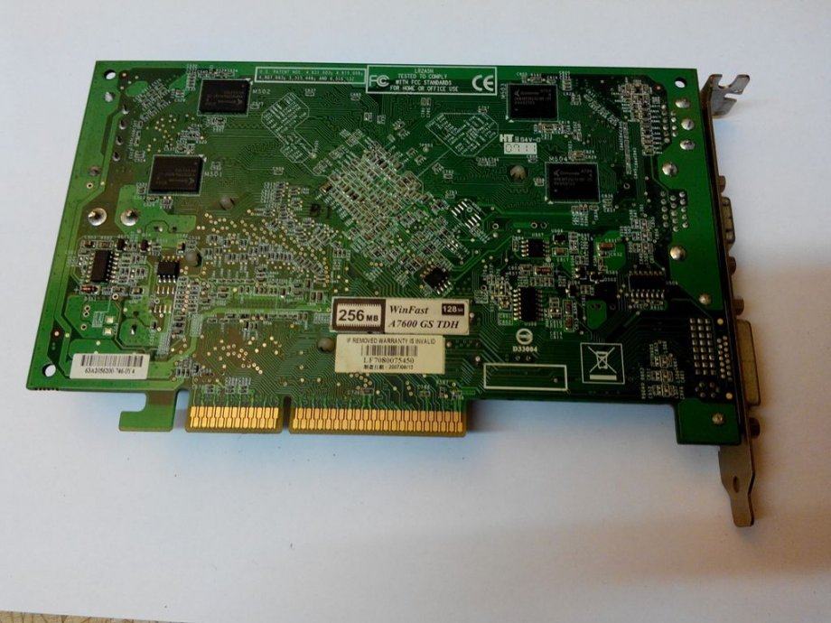 WinFast A7600 GS TDH GeForce 7600GS 256MB 128-bit AGP 8X prodajem