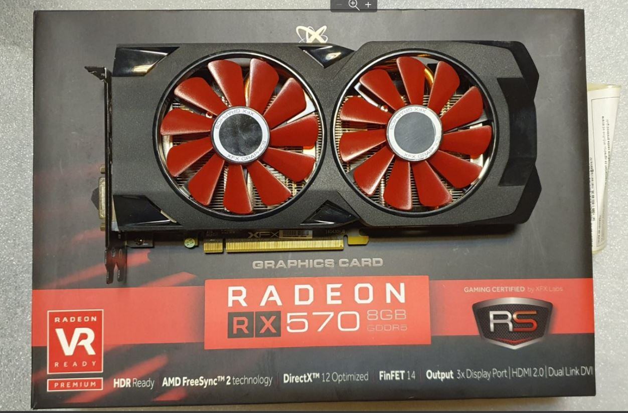 XFX Radeon RX 570 RS XXX Edition OC+ 8GB GDDR5 256-bit DX12 grafička