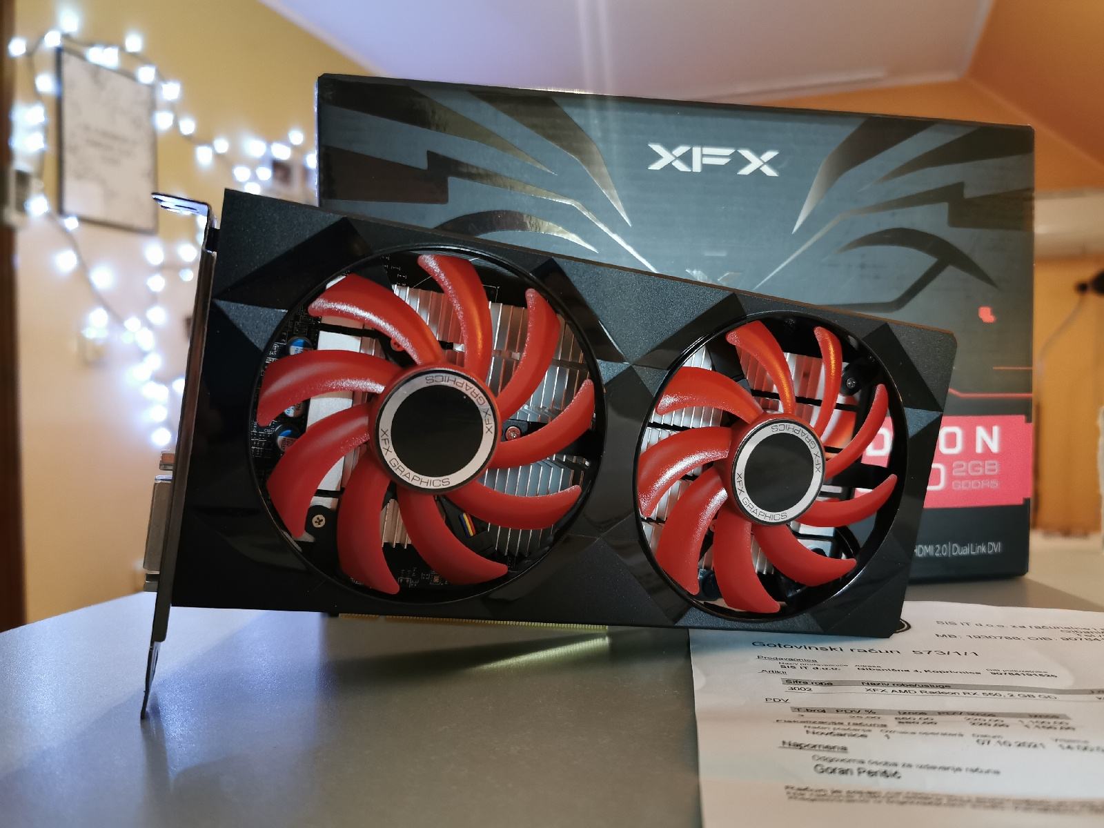 XFX RX 550 2GB GDDR5 *NOVO*