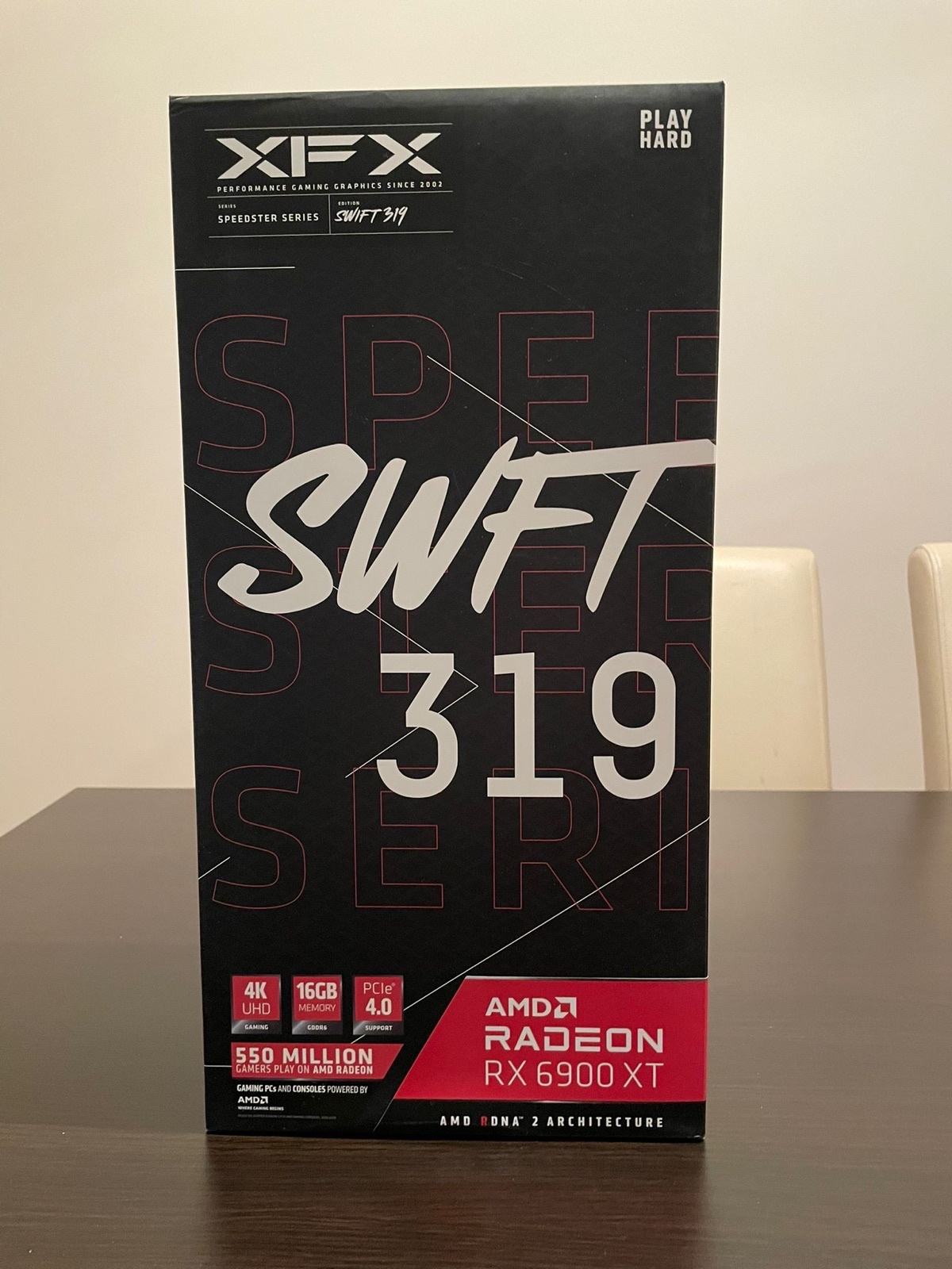 XFX Speedster SWFT 319 RX 6900 XT Black Gaming 16 gb. NOVO