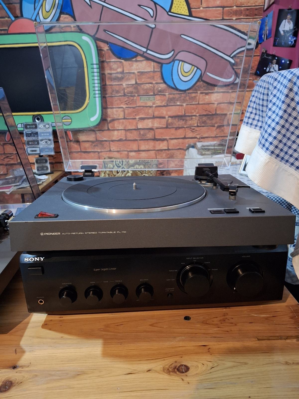 GRAMOFON PIONEER+POJAČALO SONY