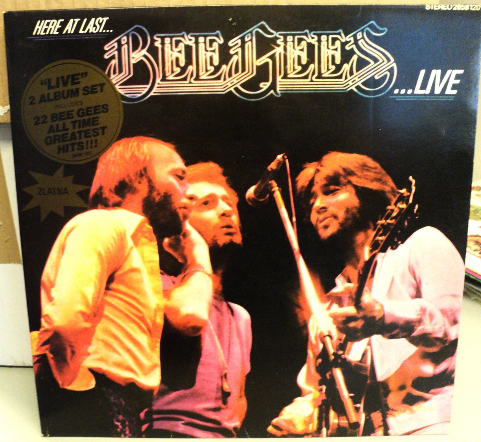BEE GEES - HERE AT LAST…BEE GEES..LIVE-DVOSTRUKA LP PLOČA