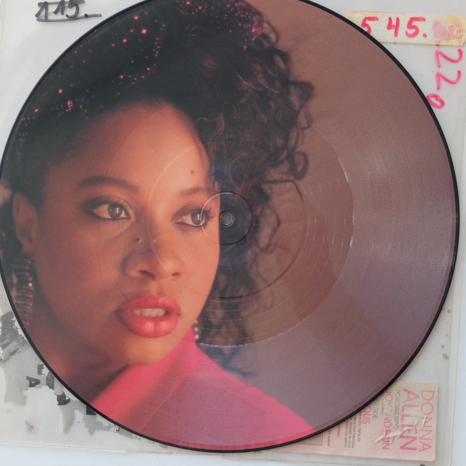 Donna Allen – Joy And Pain, Maxi Singl Picture Disc, German Press