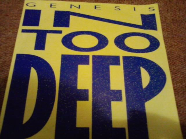 Genesis ‎– In Too Deep / Do The Neurotic singl
