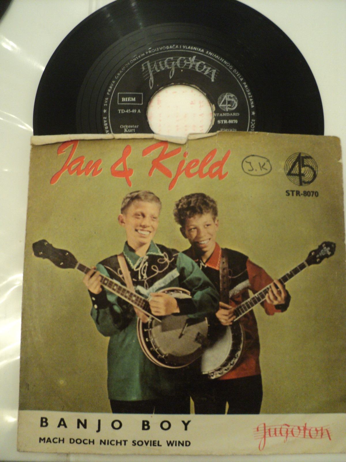 JAN & KJELD - BANJO BOY/MACH DOCH NICHT SOVIEL WIND - singl ploča