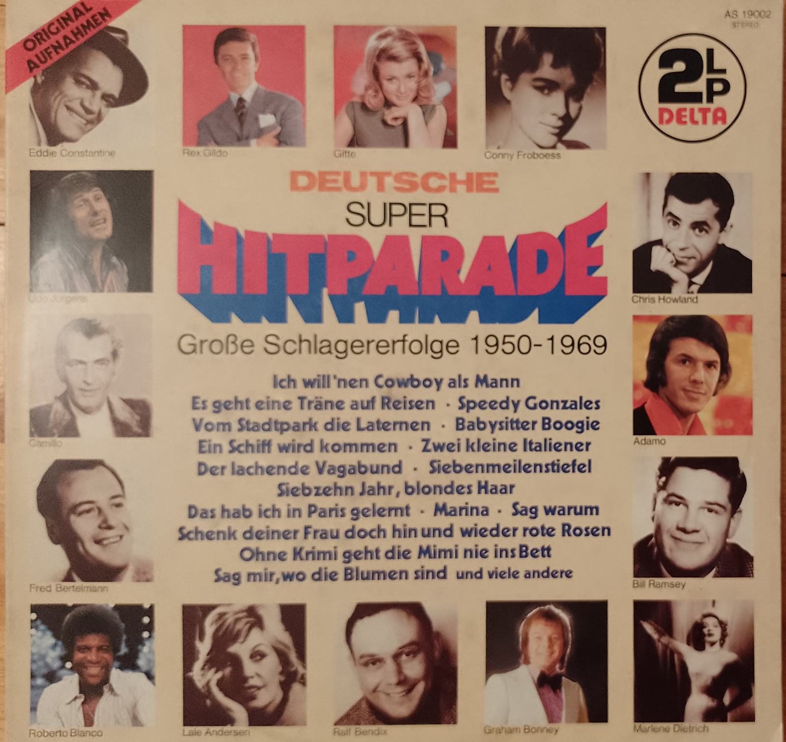 LP-DEUTSCHE SUPER HITPARADE 1950-1969 (2 LP)