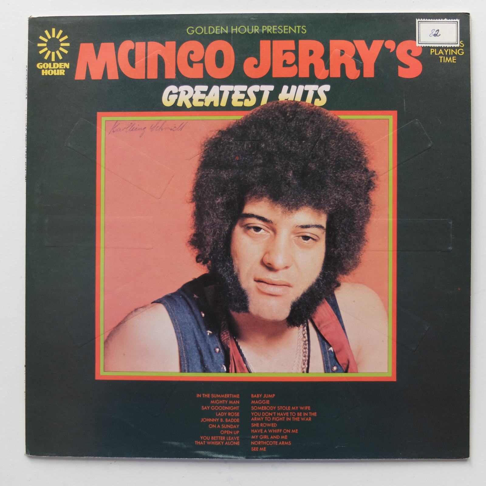 Mungo Jerry – Golden Hour, Mungo Jerrys Greatest Hits, UK Press