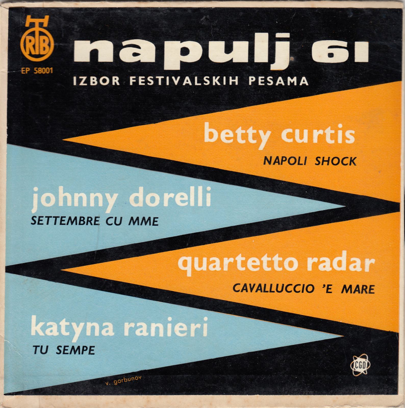 NAPULJ 61 IZBOR FESTIVALSKIH PJESAMA SINGL GRAMOFONSKA PLOČA