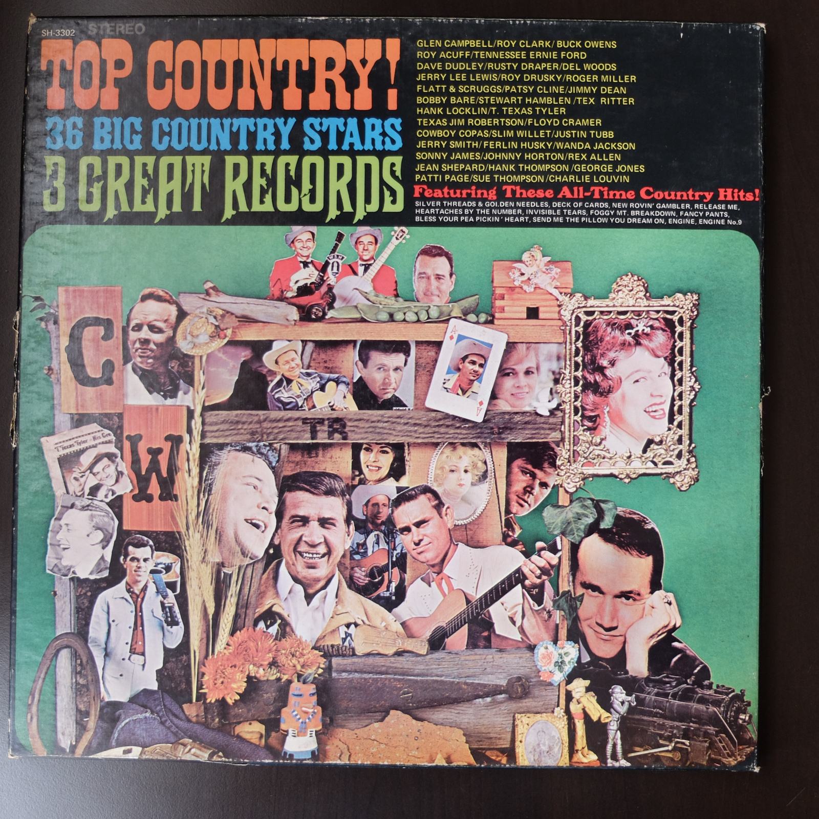 Various – Top Country! 36 Big Country Stars (3LP Boxset)