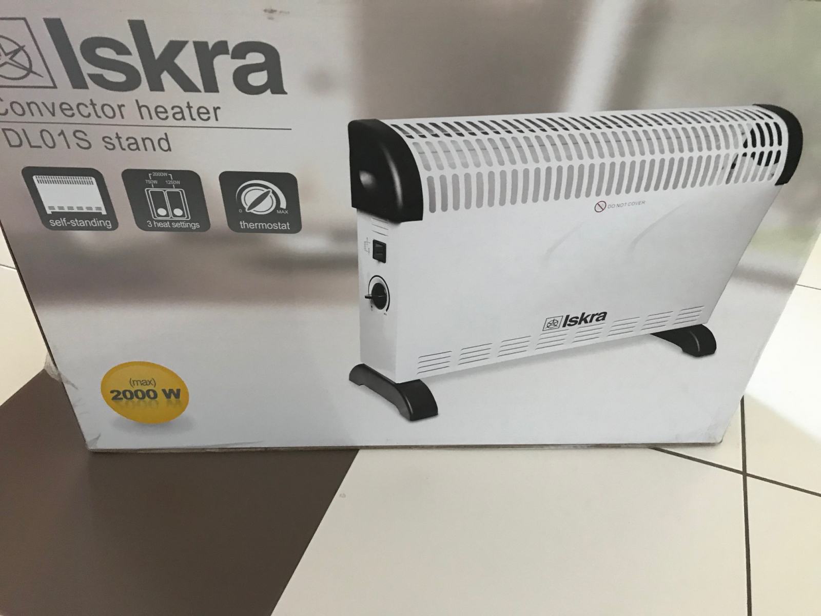 Iskra konvektorska DL01S, 2000 W