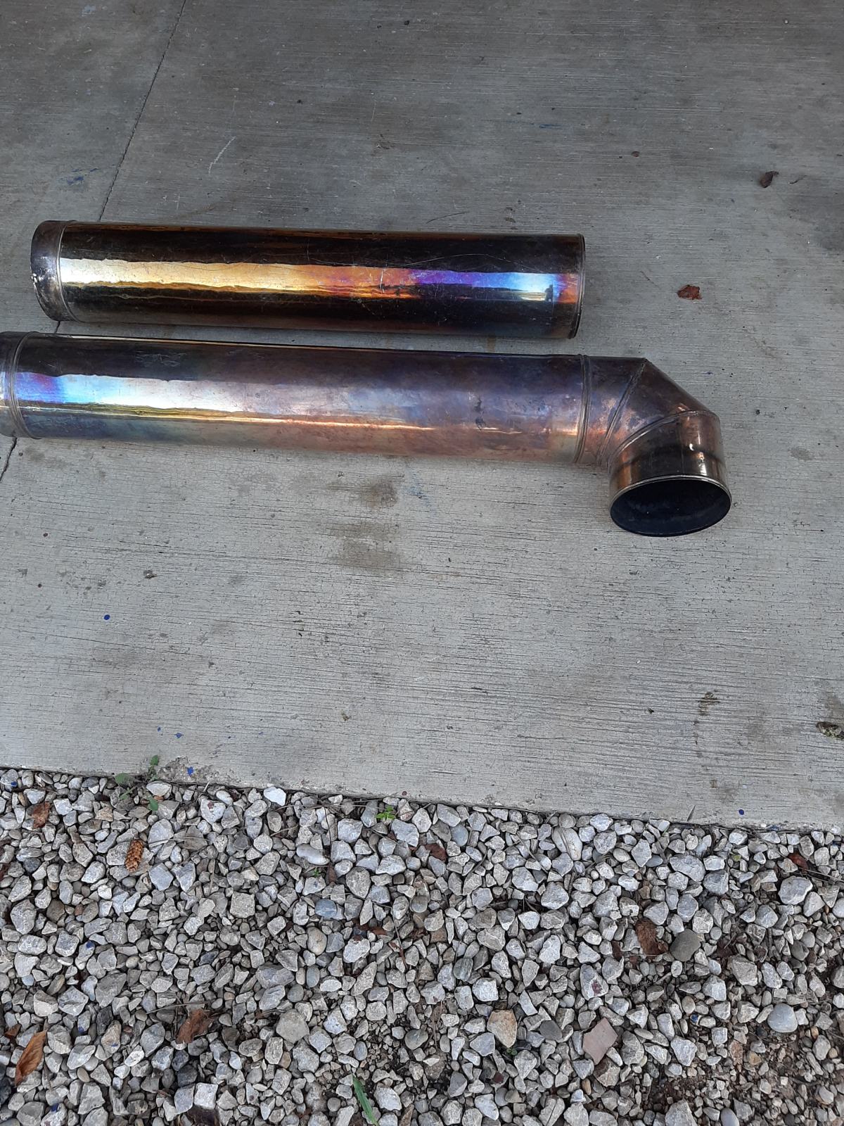 Inox dimovodna cijev 2x1m i koljeno fi 180mm