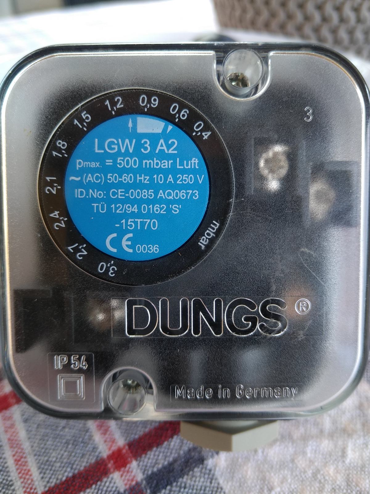 Presostat Dungs LGW 3 A2