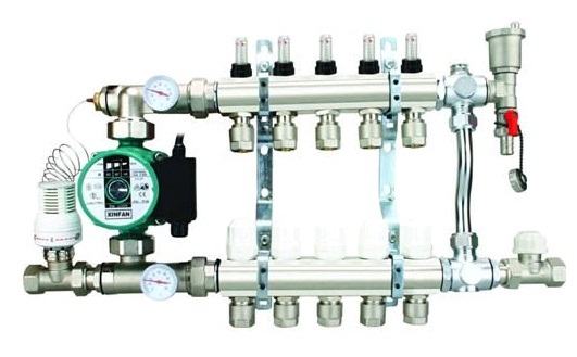 Razdjelnik sa pumpom za podno grijanje