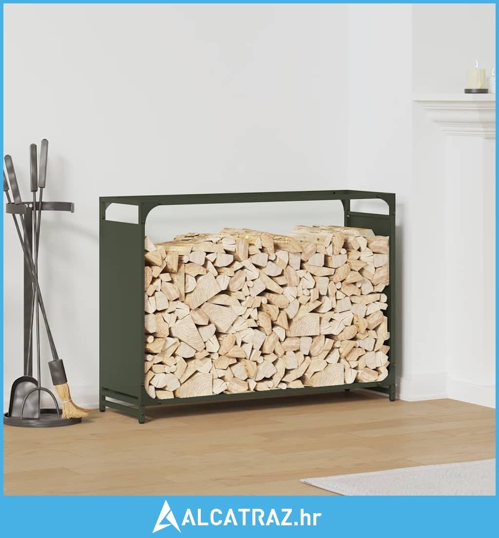 Stalak za drva 90x28x65 cm hladno valjani čelik - NOVO
