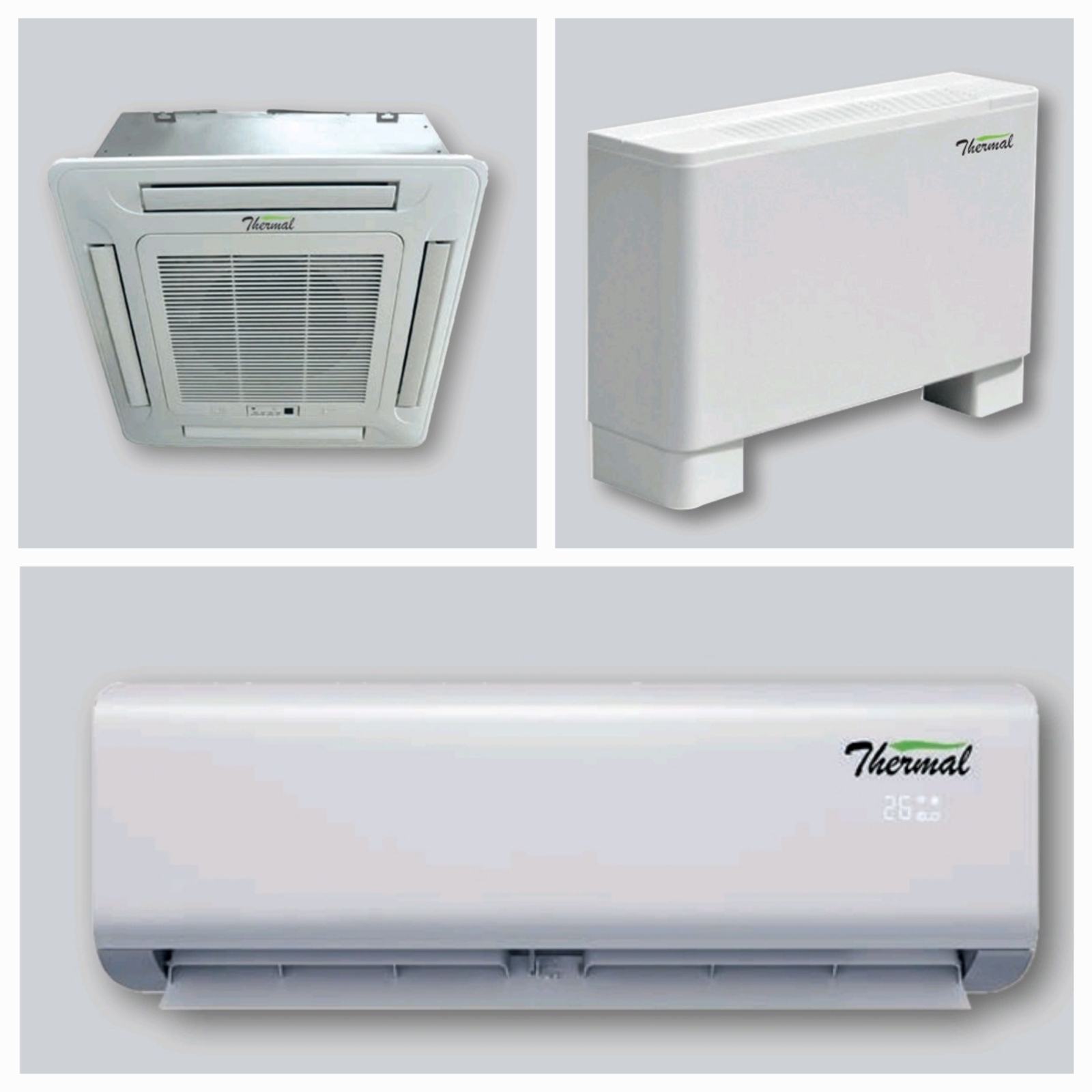 Ventilokonvektori za grijanje i hlađenje (parapetni, kazetni, zidni)