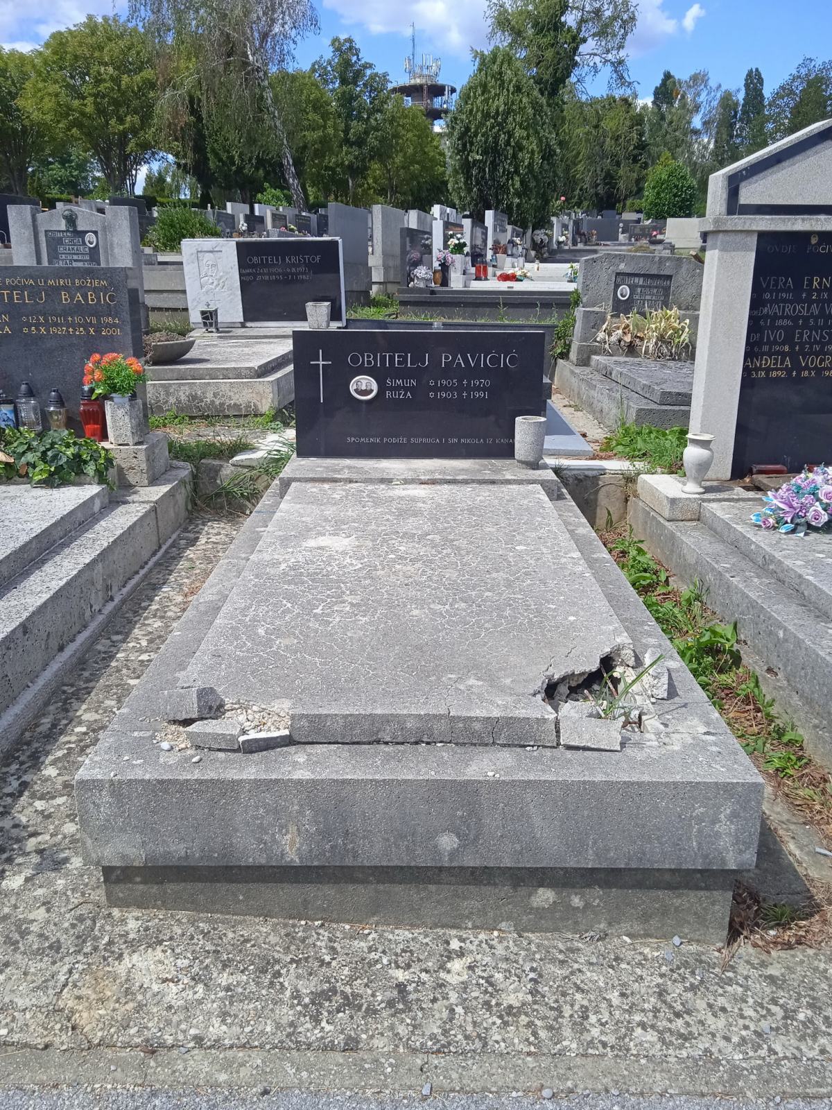 Mirogoj, grobno mjesto, 3 ukopa