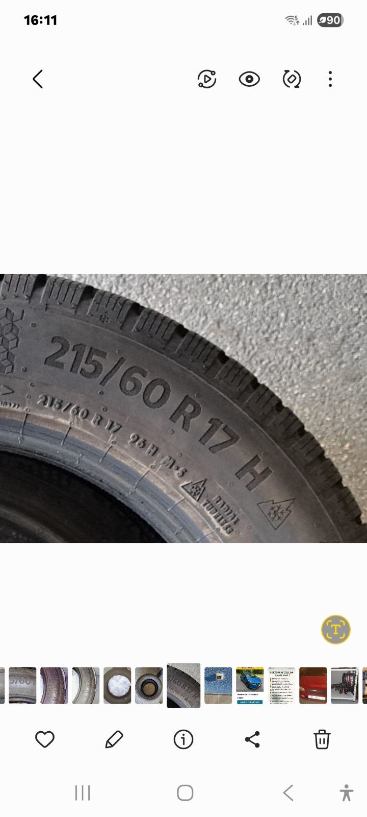 Gume zimske Continental 255/60/17 4 kom.