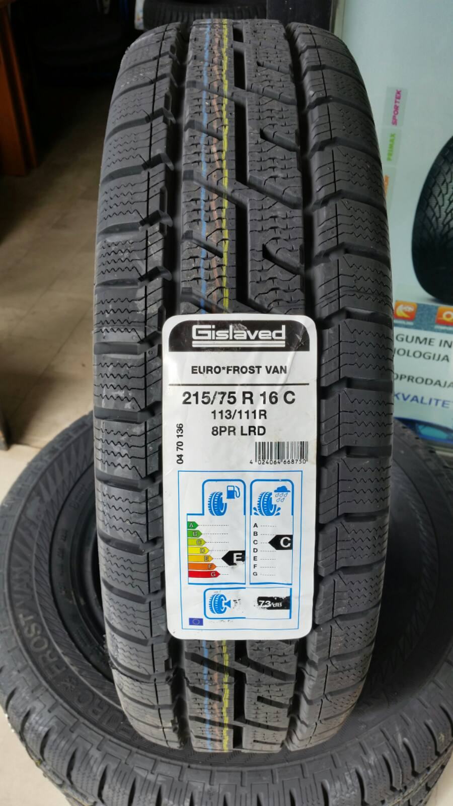Gume Gislaved Euro*Frost Van 215/75/16C **679,99kn**
