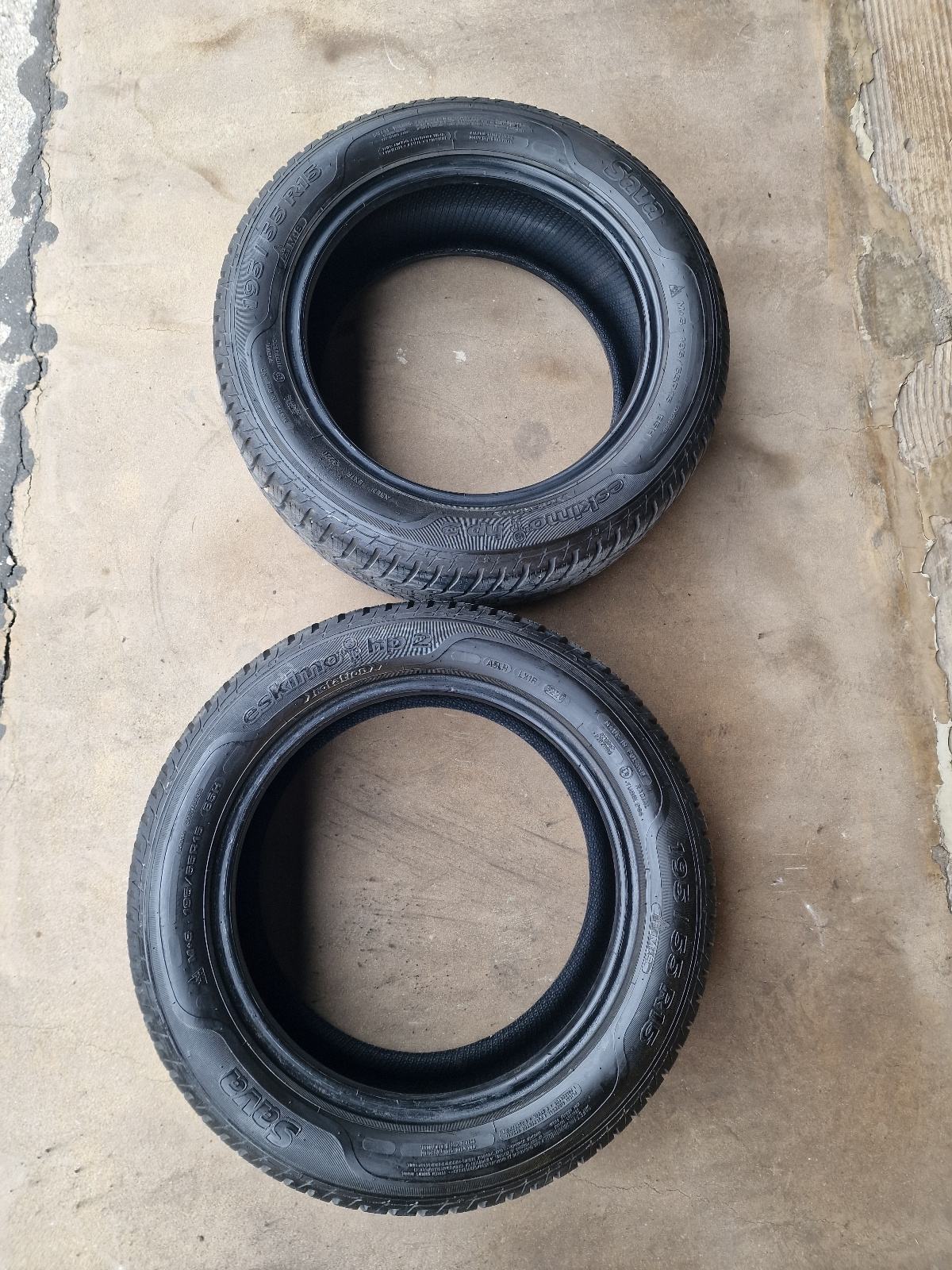 Gume Sava 195/55/15 zimska 2 kom. 6mm profil