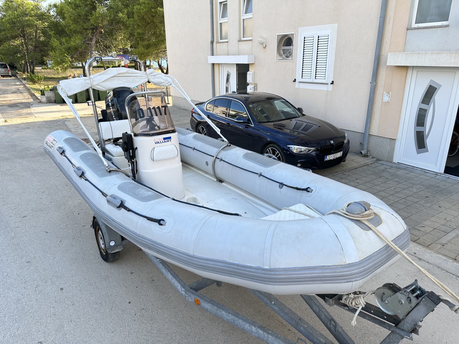 Gumenjak Valiant V-490 - Mercury 60 - Torbarina prikolica